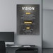 Company Vision Office Decor Corporate Statement Wall Art Team Poster ...