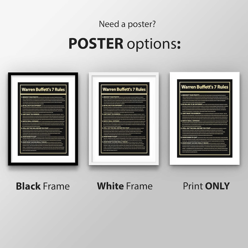 Investor Warren Buffett Wealth Canvas Print Office Decor Financial ...