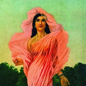 Padmini by Raja Ravi Varma - Canvas Roll - Canvas Roll (unframed) - Etsy