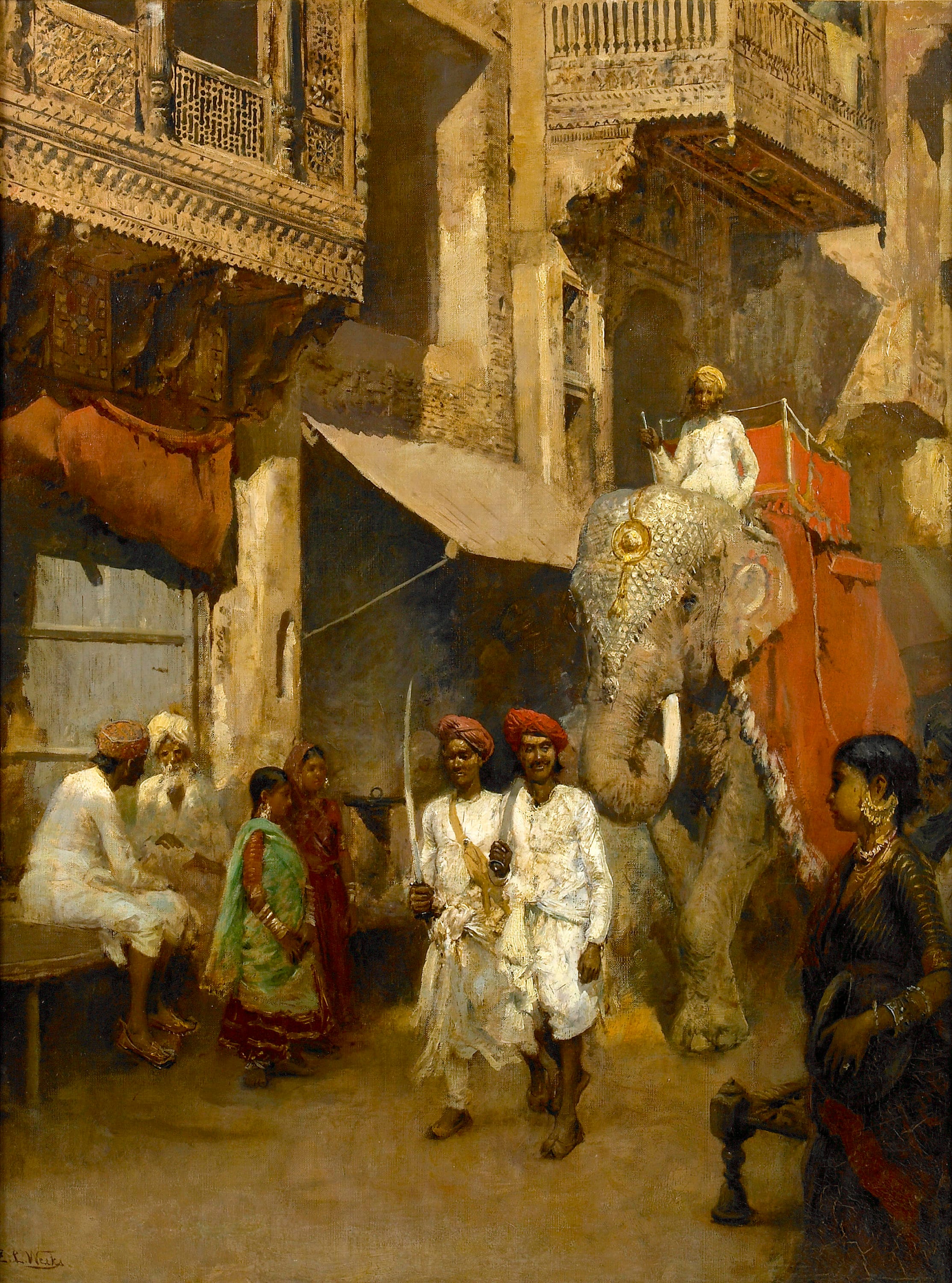 Edwin Lord Weeks Promenade on an Indian Street Indian Art - Etsy