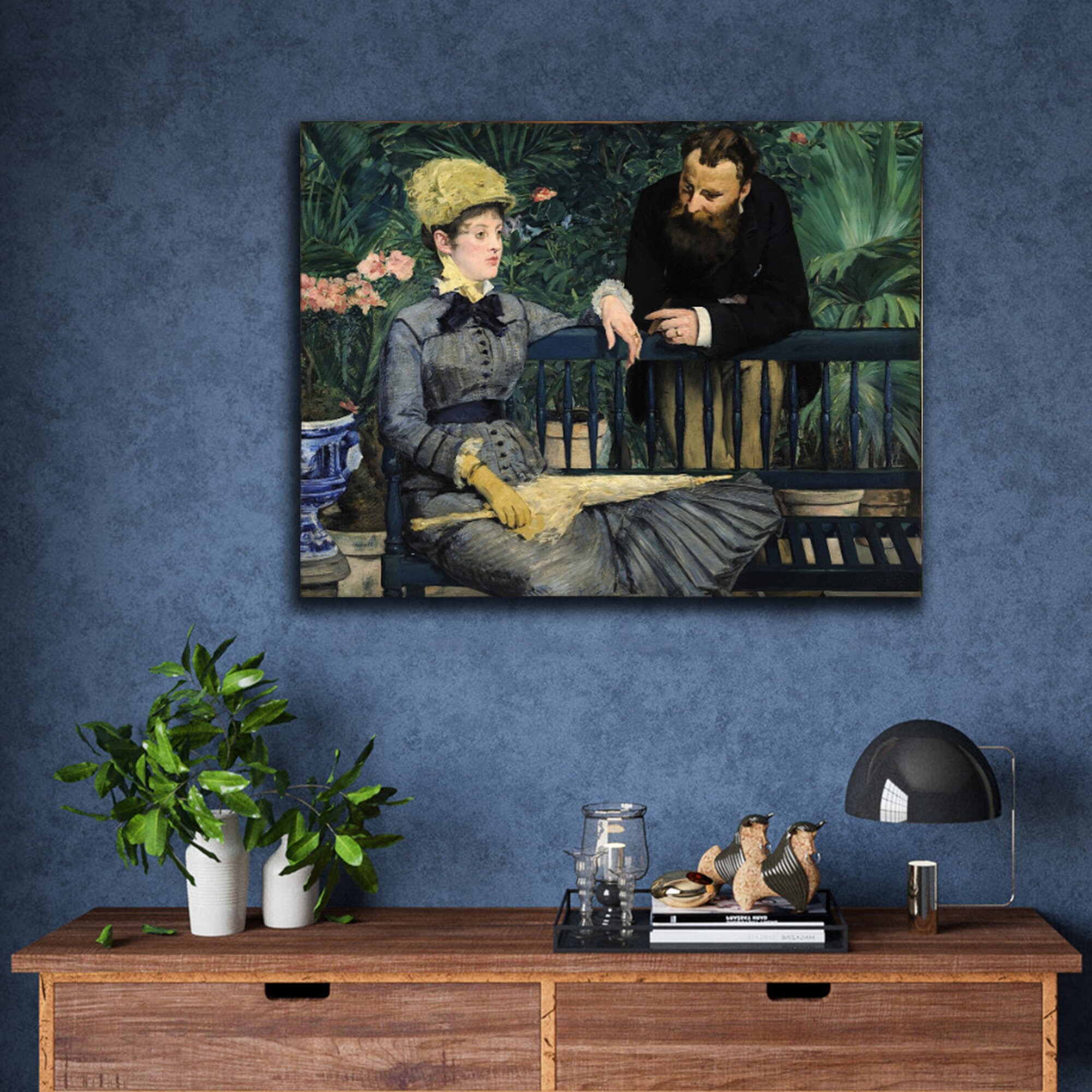 Édouard Manet Gemälde Im Wintergarten Gemälde Ungerahmte | Etsy