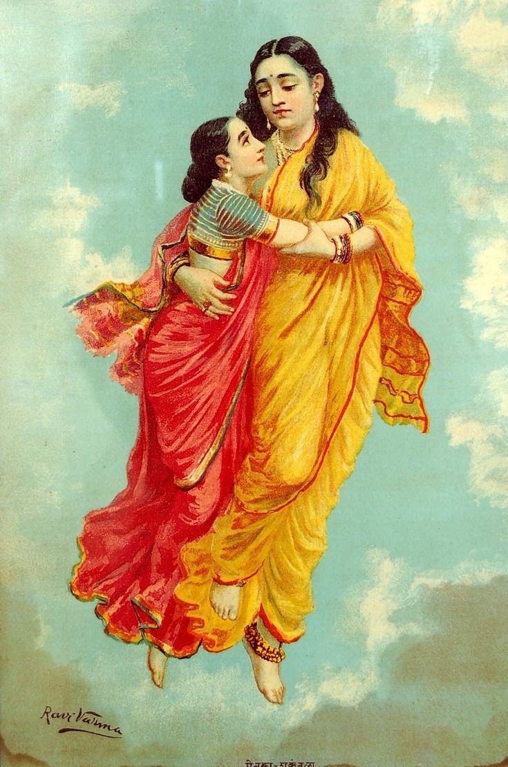 Raja Ravi Varma Paintings Shakuntala