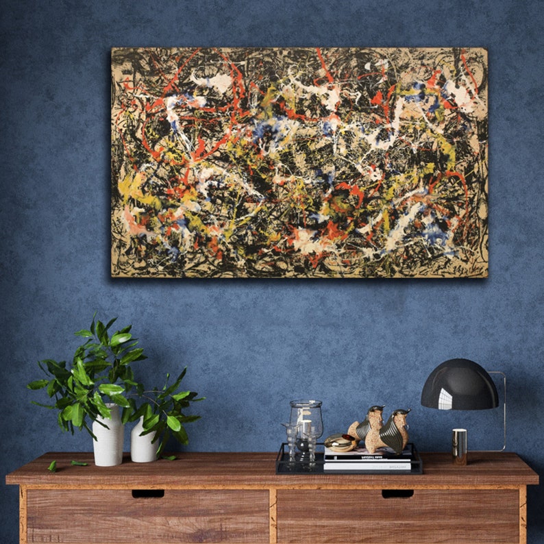 Convergence by Jackson Pollock Abstract Art Canvas Reprint - Etsy
