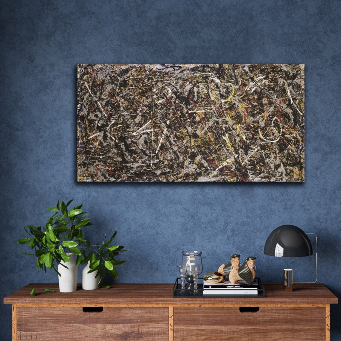 Jackson Pollock Alchemy Abstract Painting Unframed - Etsy