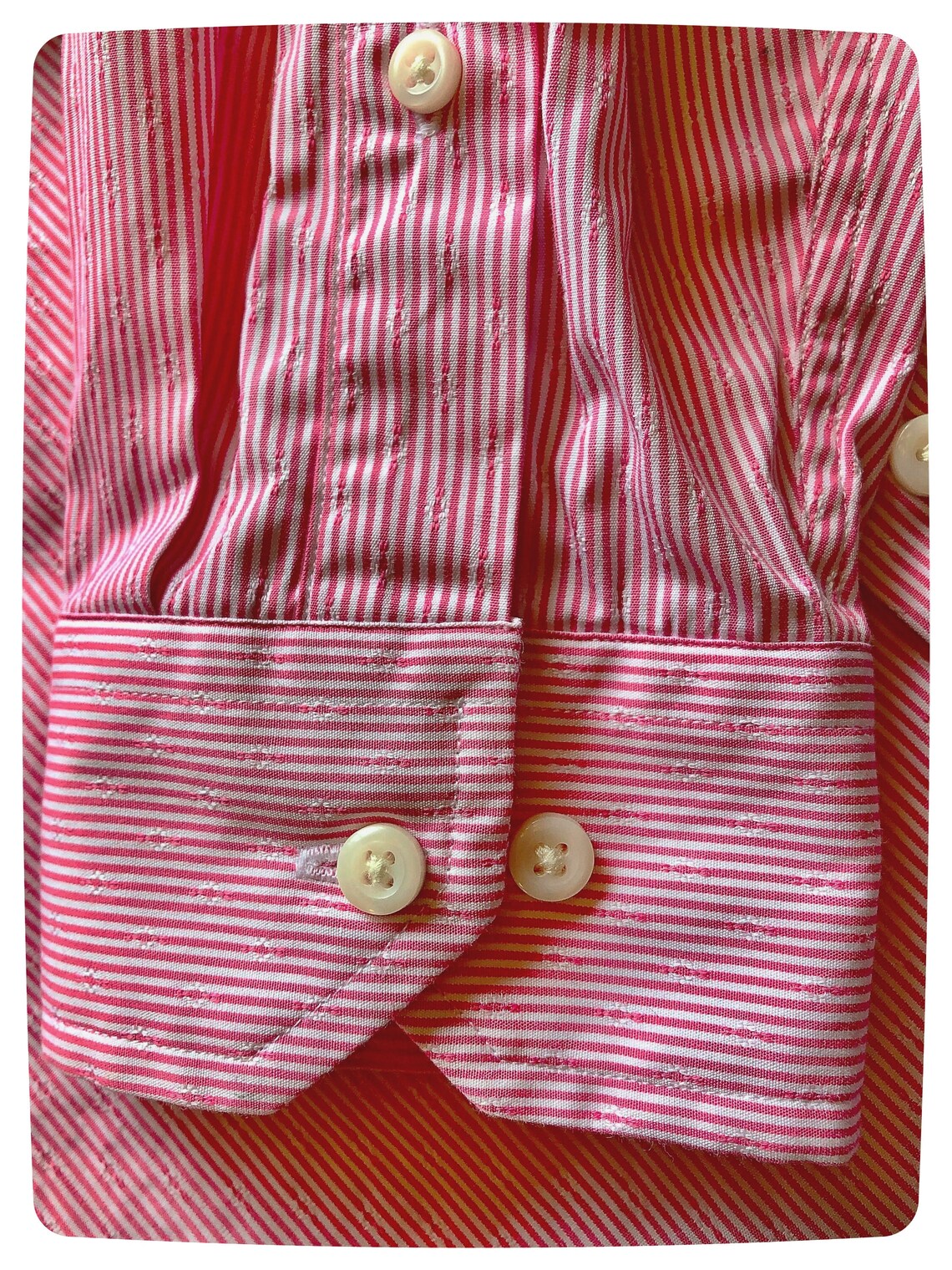 Classic 90s BEN SHERMAN, Red White Stripe Shirt, Preppy Button Down ...