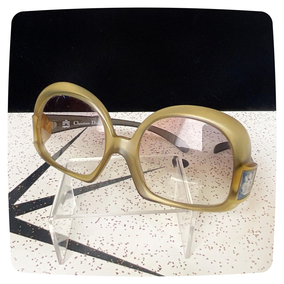 Groovy 70s Christian Dior Large Sunglasses OPTYL, Vintage CD Designer ...