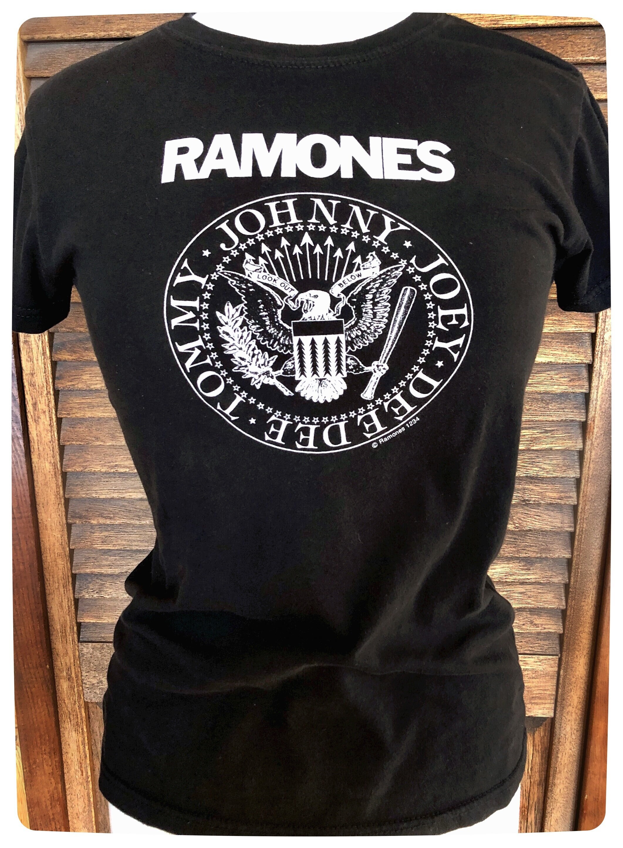 Rare Vintage RAMONES T Shirt, Punk Band Rock Merch, Ladies Black XS ...