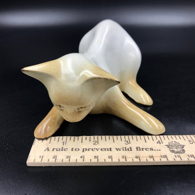 1980s Signed Studio Art Pottery Siamese Cat Figurine Artisan - Etsy