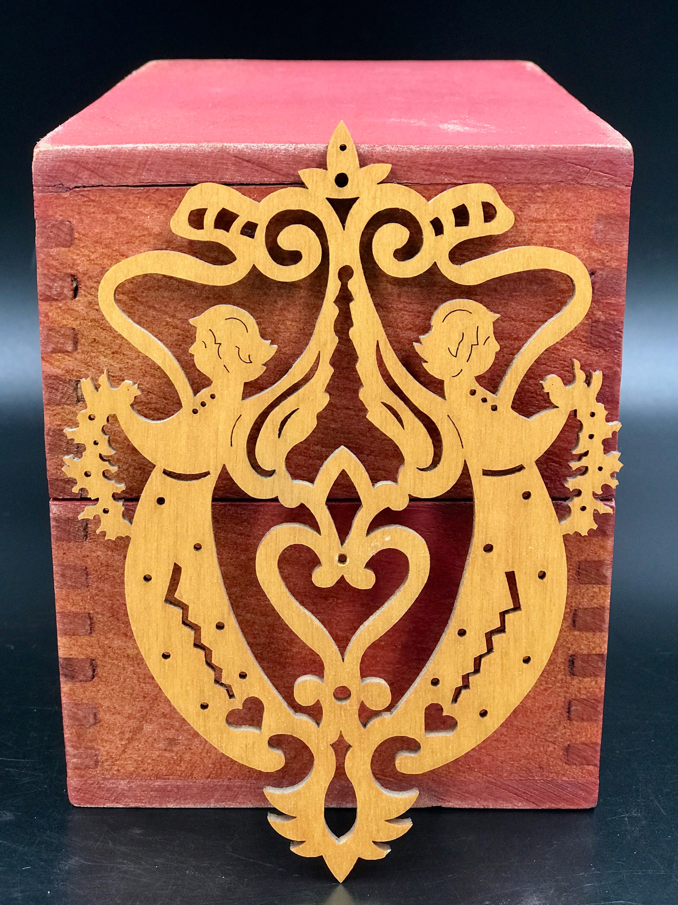 TWO 1991 Debbie Cook Laser Cut Wood Angel Ornaments Cutout - Etsy