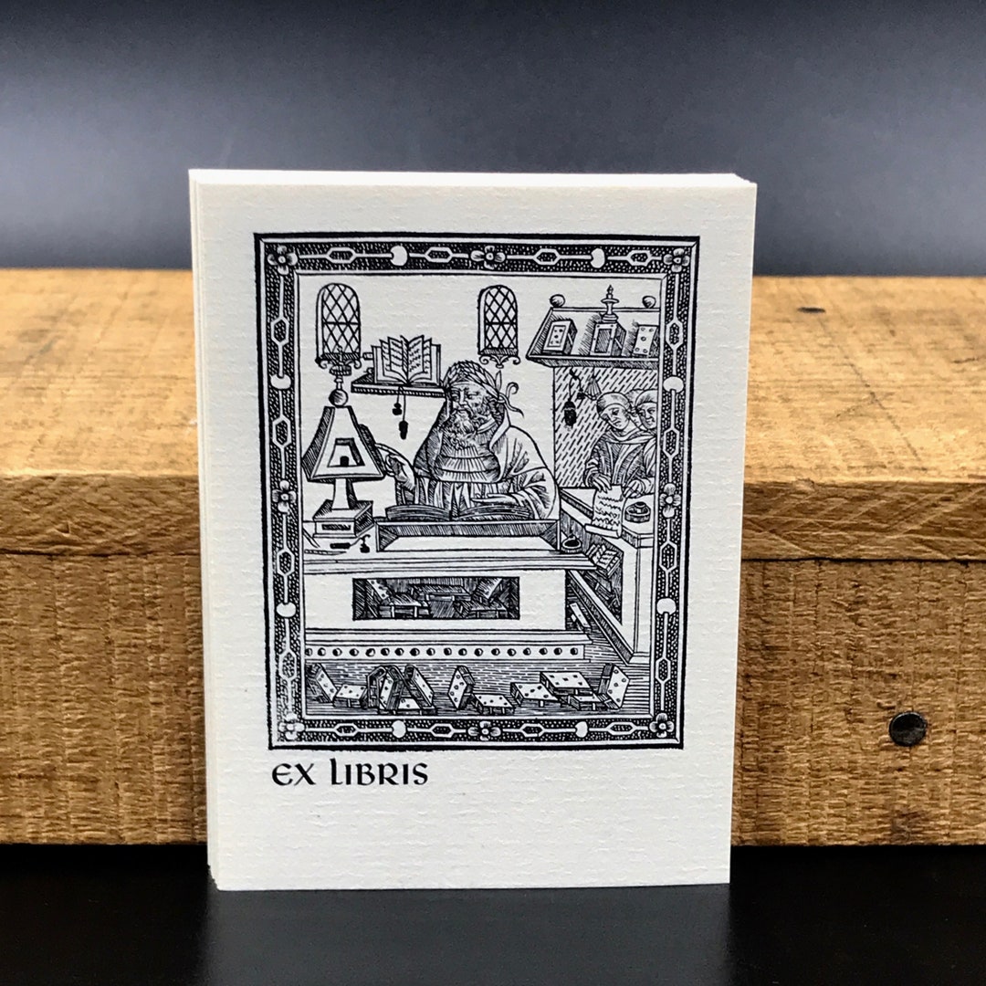 NICE VTG Set of 27 Library of Congress Bookplates Featuring Woodcut ...