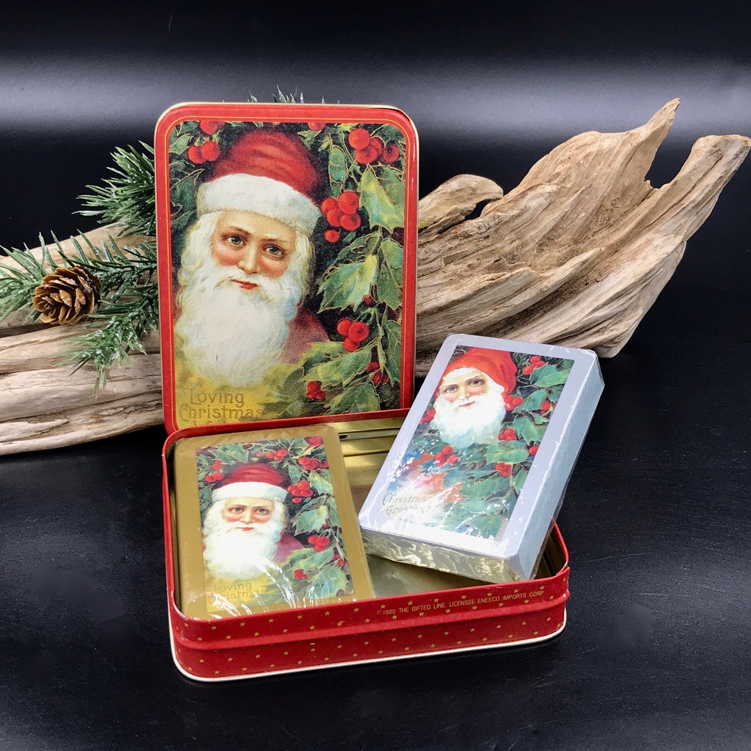 VTG 1986 SEALED Enesco Double Deck Christmas Santa Playing Cards in ...