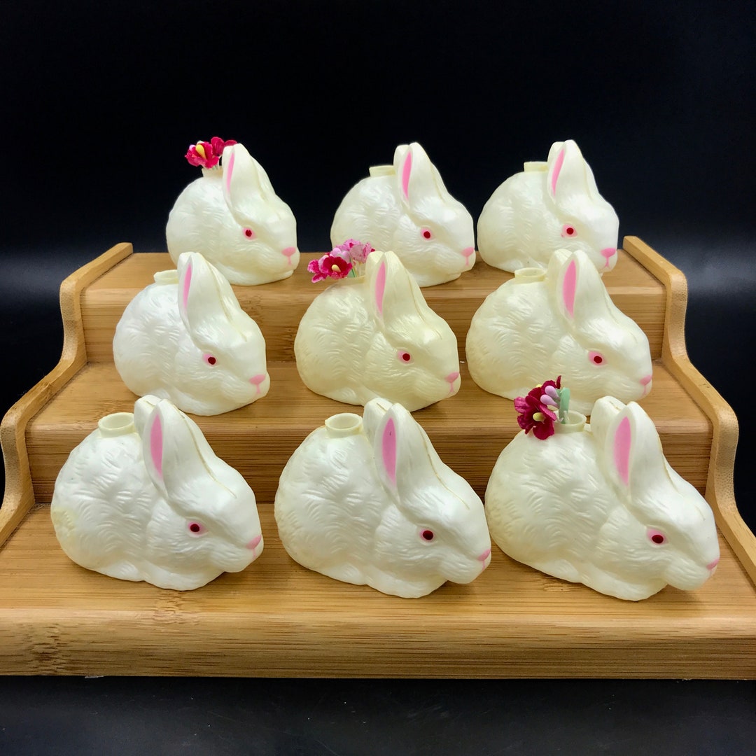 Set of 9 VTG Hard Plastic Rabbit String Light Covers NO LIGHTS, Hard ...
