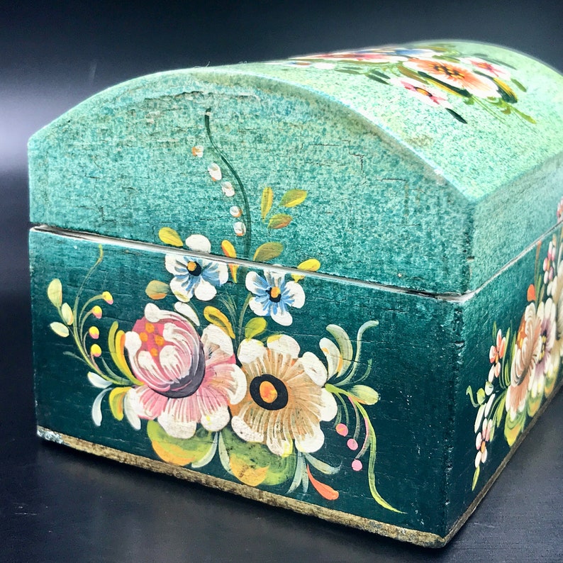 VTG Robert M. Weiss Handmade in Peru Painted Floral Folk Art | Etsy