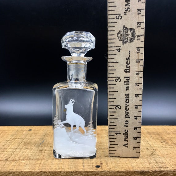 Antique Mary Gregory Perfume Bottle: Hand-Painted Ena… - Gem