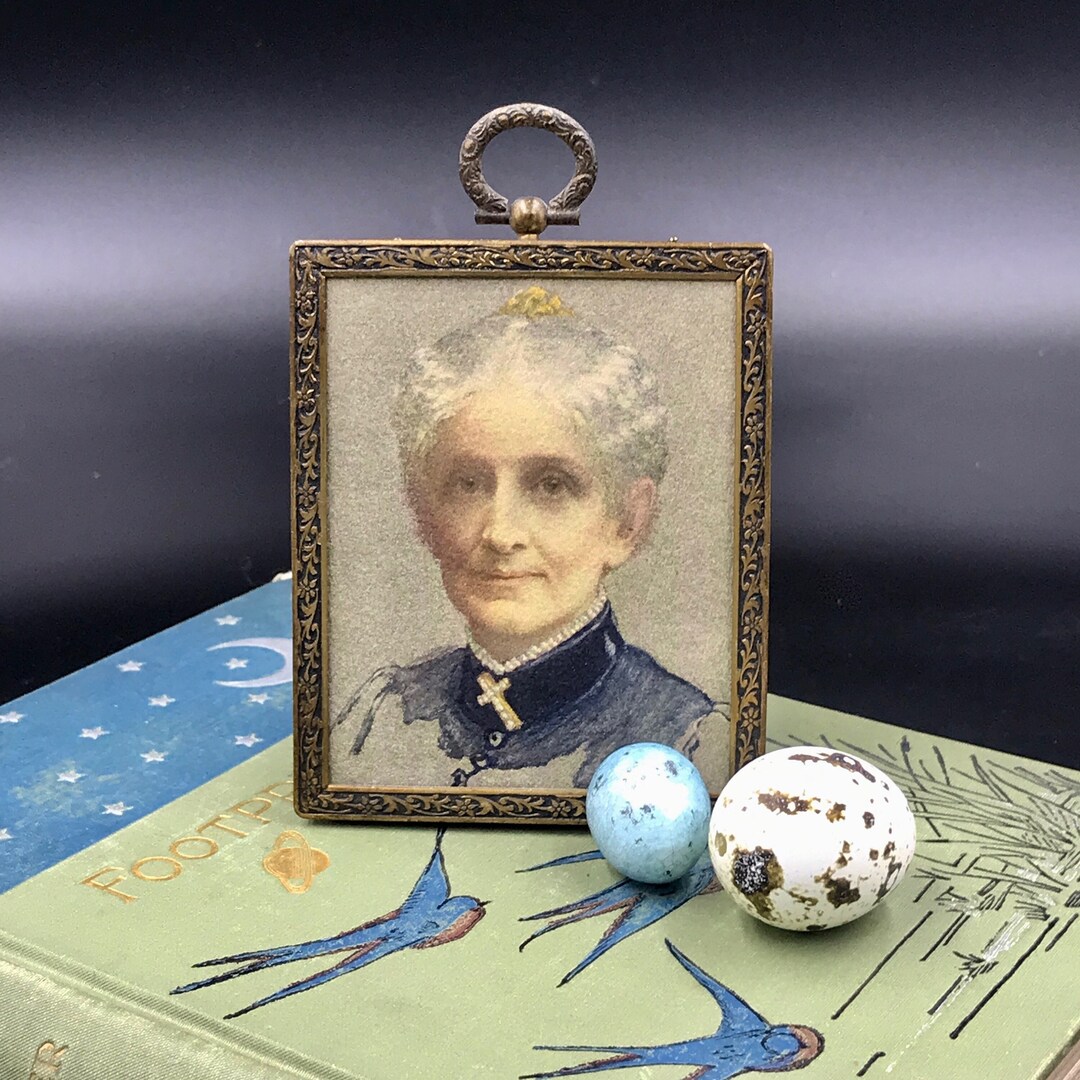 Vintage Framed Print: Mary Baker Eddy Portrait by William Closson - Etsy