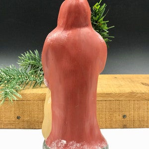 VTG 1980s Plaster Santa Claus Father Christmas Figurine 7 High, Folk ...