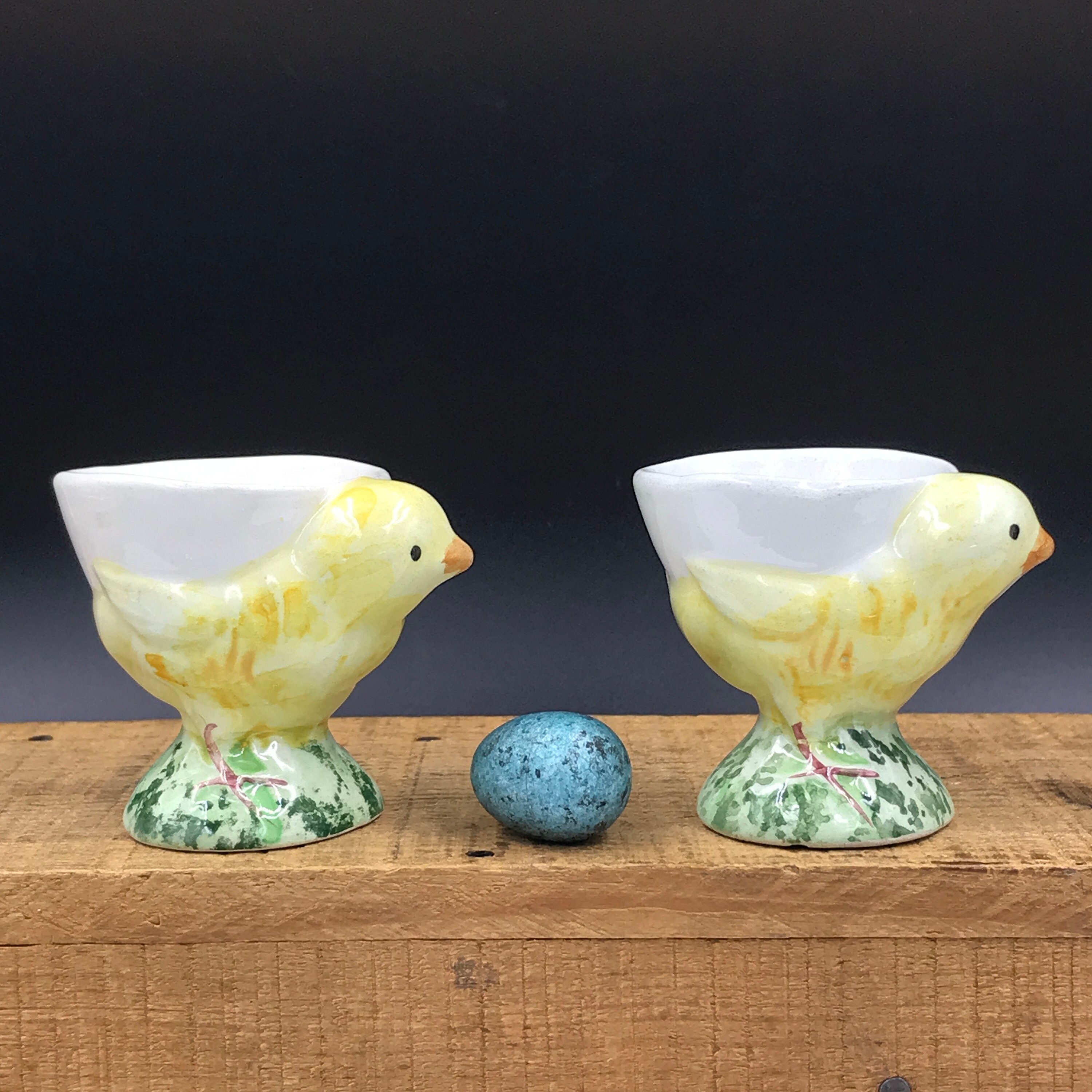 Pair of VTG Ceramic Chick Egg Cups Vintage Chick Egg Cups - Etsy