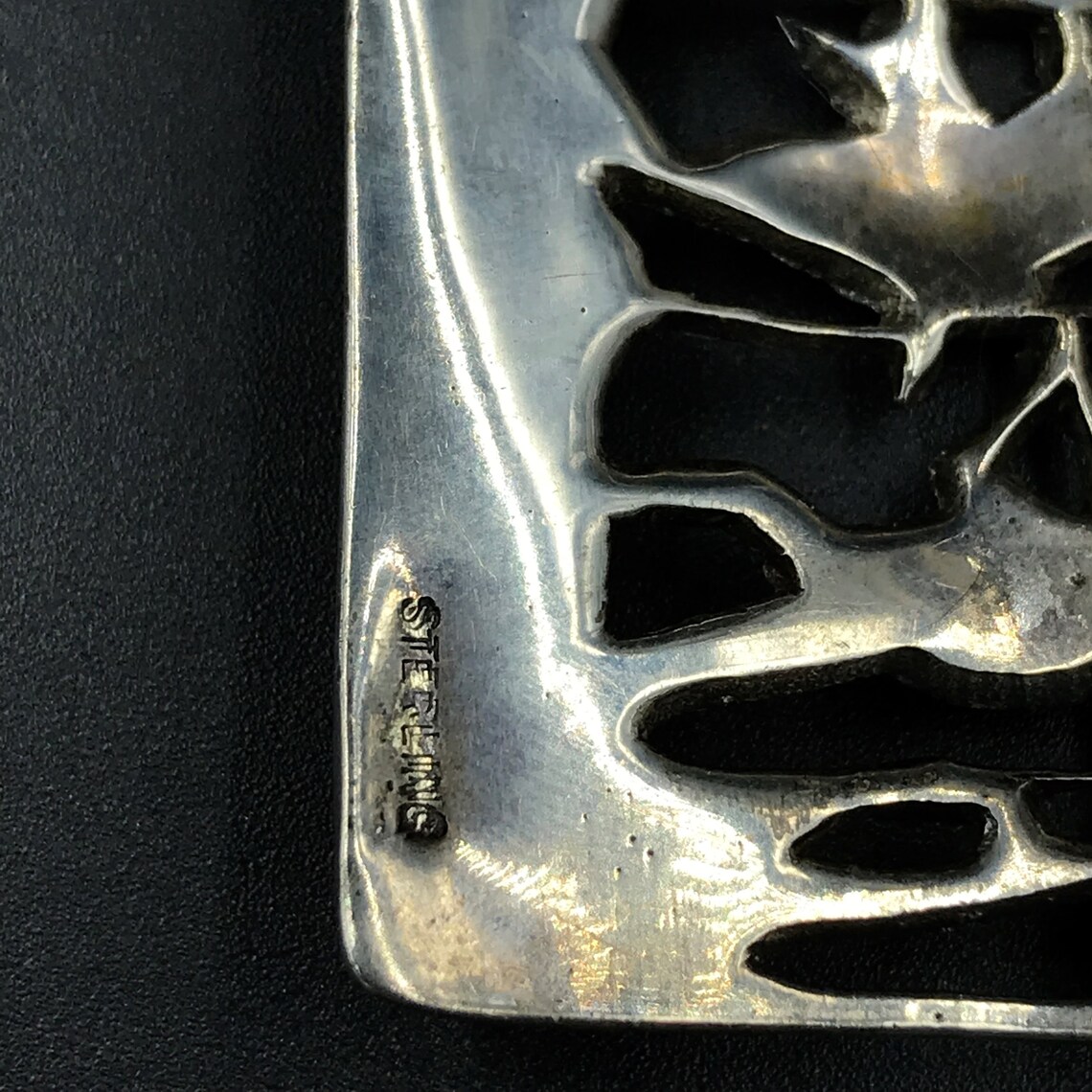 Large Vtg Sterling Silver Brooch Pin With a Vineyard Grapes - Etsy