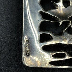 Large Vtg Sterling Silver Brooch Pin With a Vineyard, Grapes, Workers ...