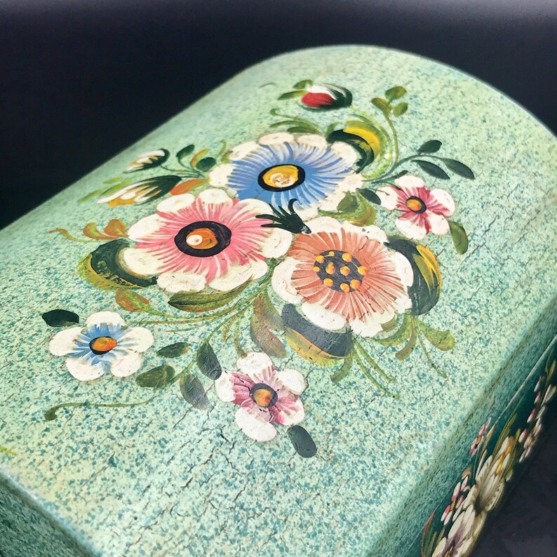 VTG Robert M. Weiss Handmade in Peru Painted Floral Folk Art | Etsy