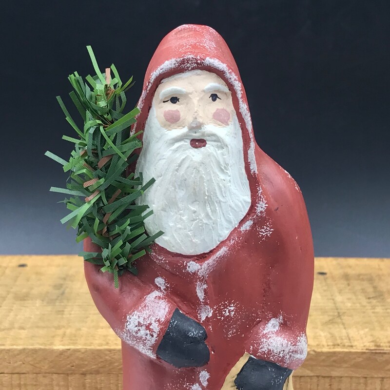 Folk Art Santa - Etsy
