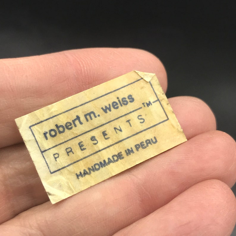 VTG Robert M. Weiss Handmade in Peru Painted Floral Folk Art | Etsy