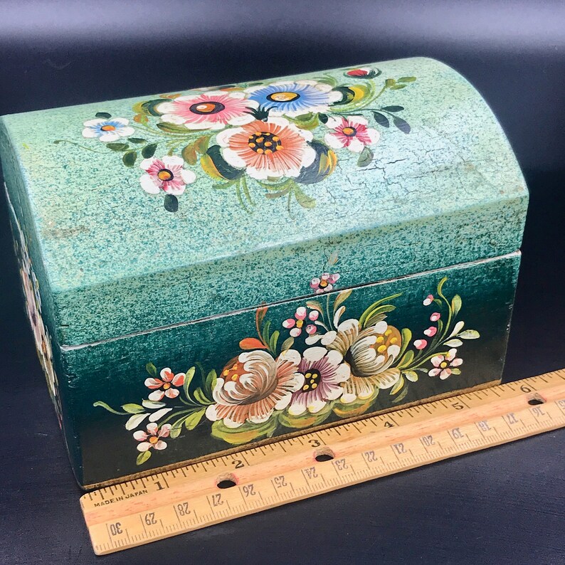 VTG Robert M. Weiss Handmade in Peru Painted Floral Folk Art | Etsy