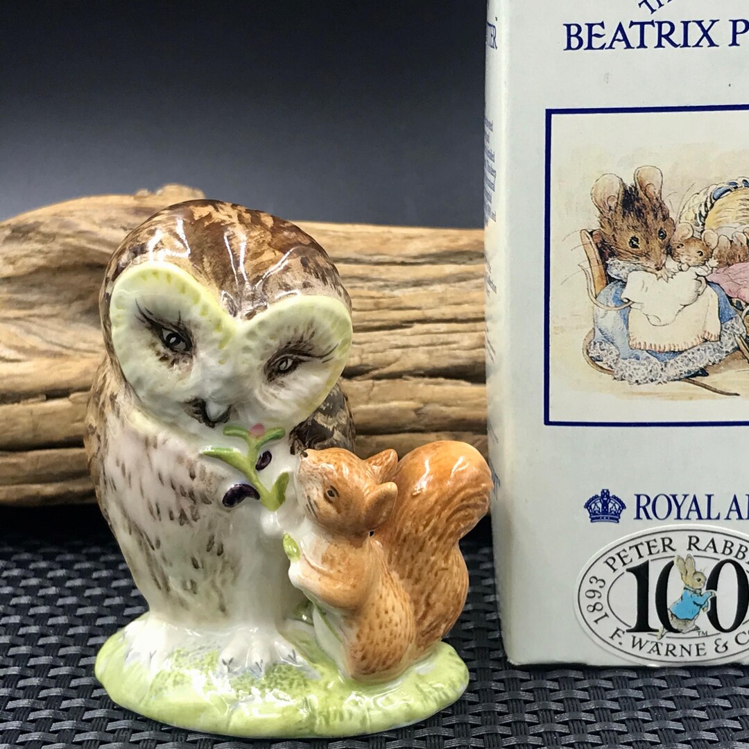 Royal Albert Old Mr. Brown Beatrix Potter Owl & Squirrel Nutkin ...