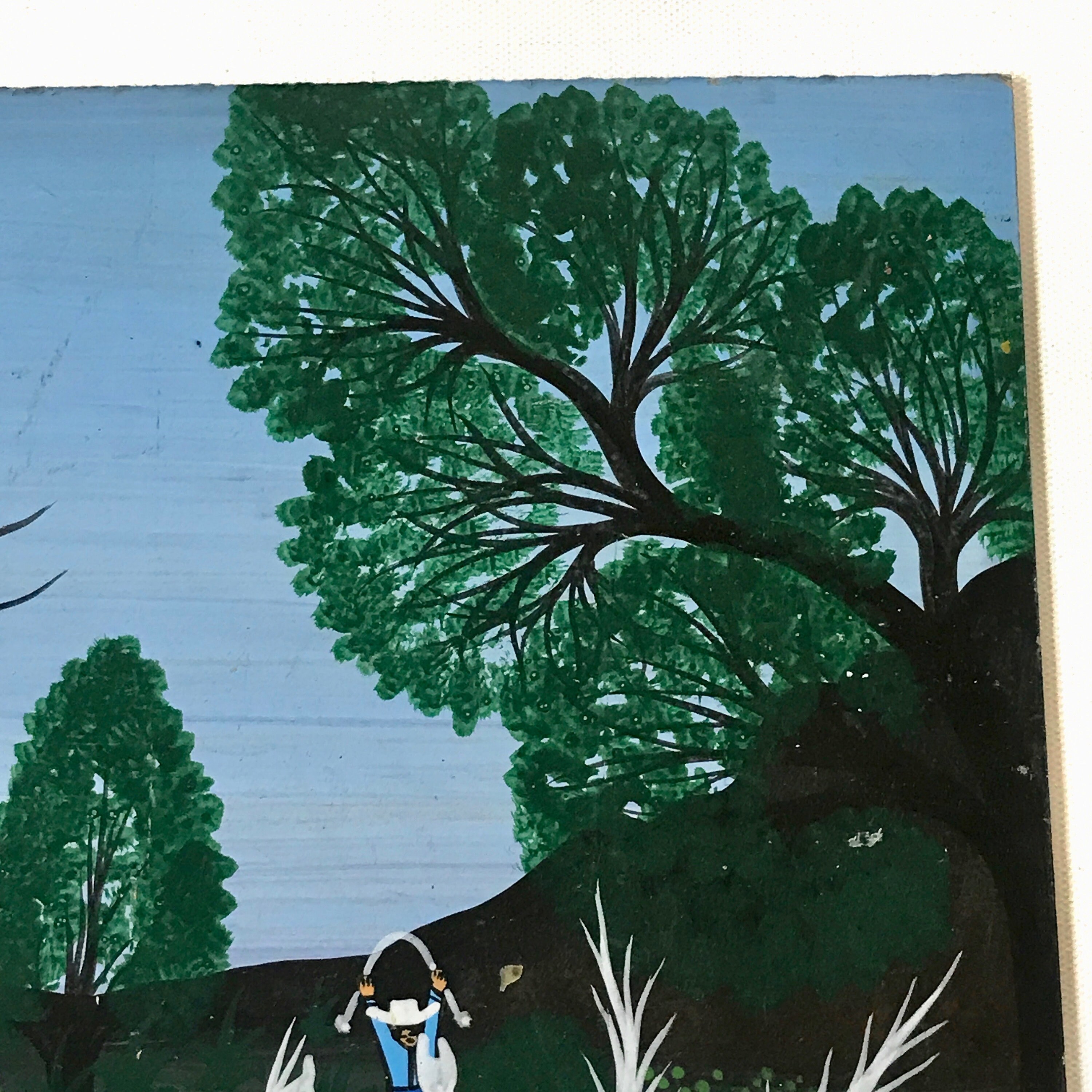 VTG Mexican Primitive Folk Art Painting Signed ALBERTO CAMILO | Etsy