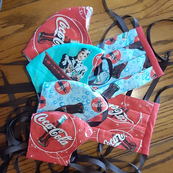 Coca Cola Cotton Fabric - Etsy