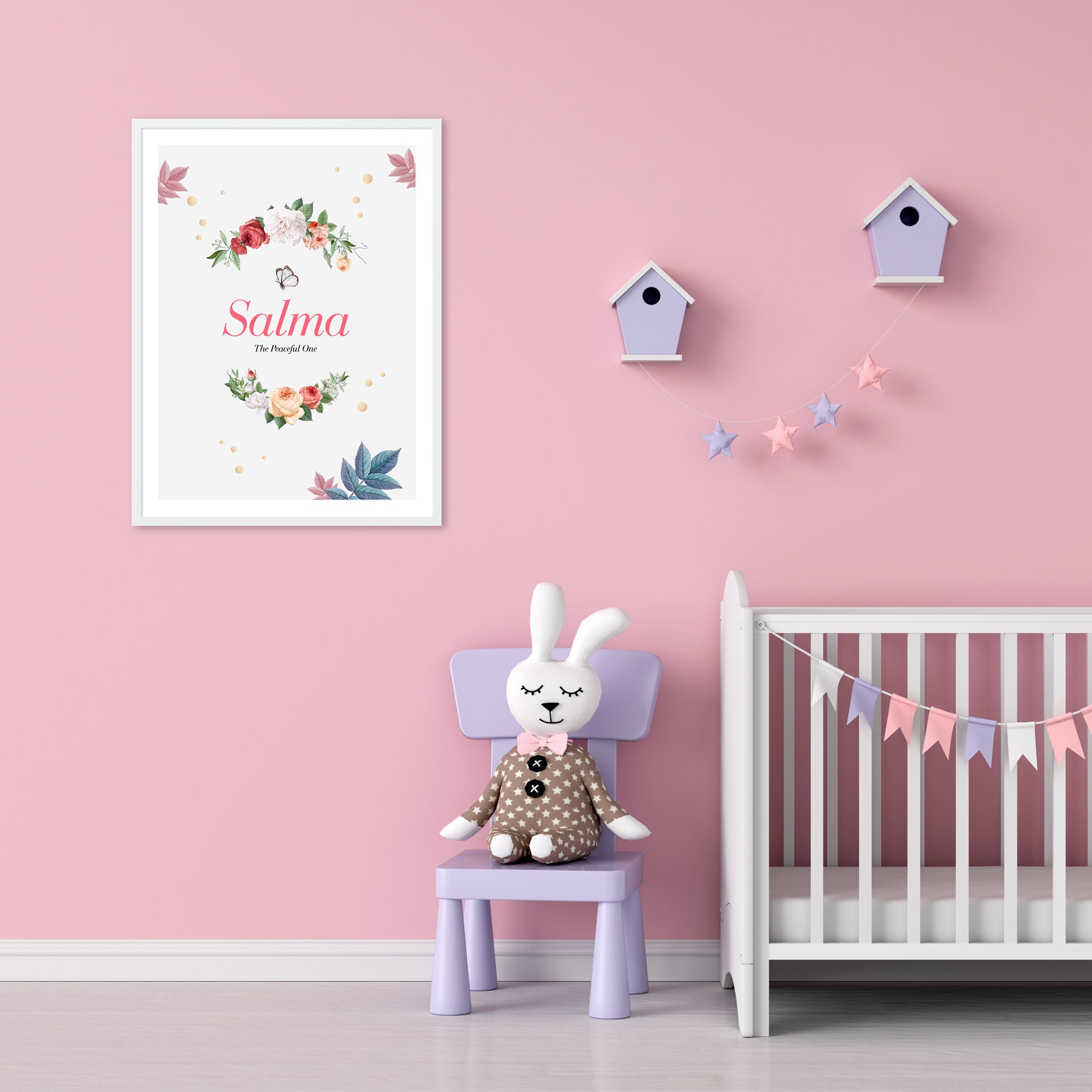 Personalised Muslim Baby Girl Islamic Nursery Islamic - Etsy UK