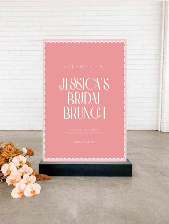 Pink Welcome Sign Editable Welcome Sign Welcome Sign - Etsy