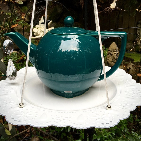 Teapot Bird House - Etsy