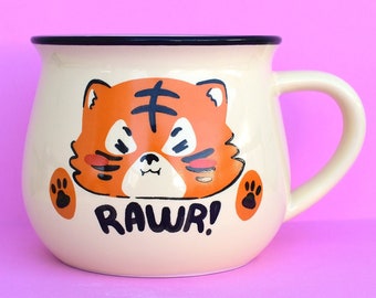 Tiger Mug - Etsy