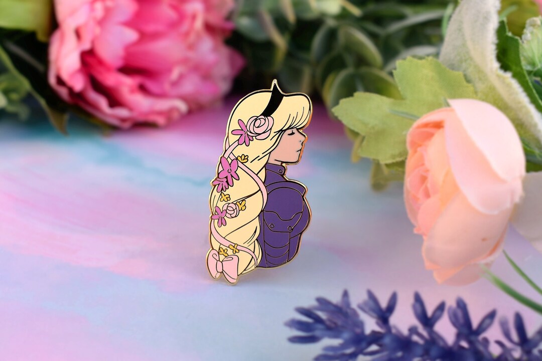 Rapunzel Knight Enamel Pin | 1.8" Tall | Fairy Tale Inspired - Etsy