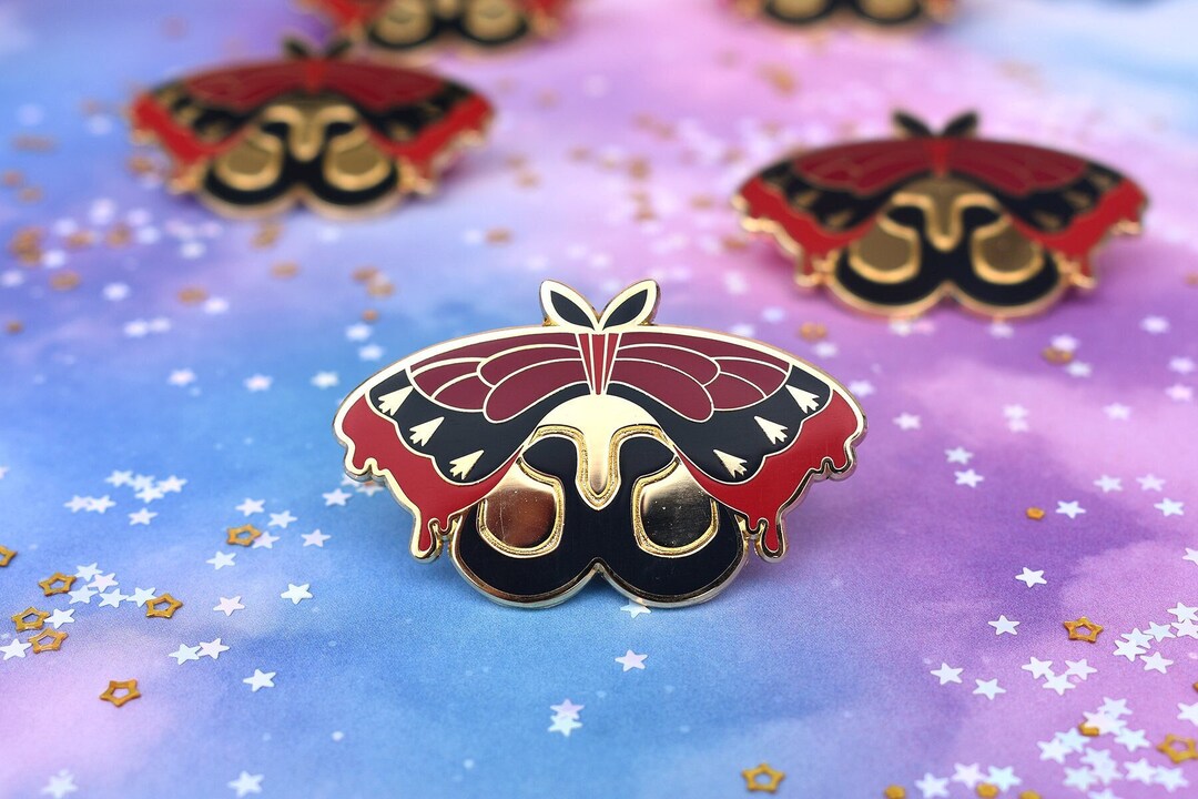 Ares Moth Enamel Pin | 2” Wide | Greek Mythology Inspired - Etsy