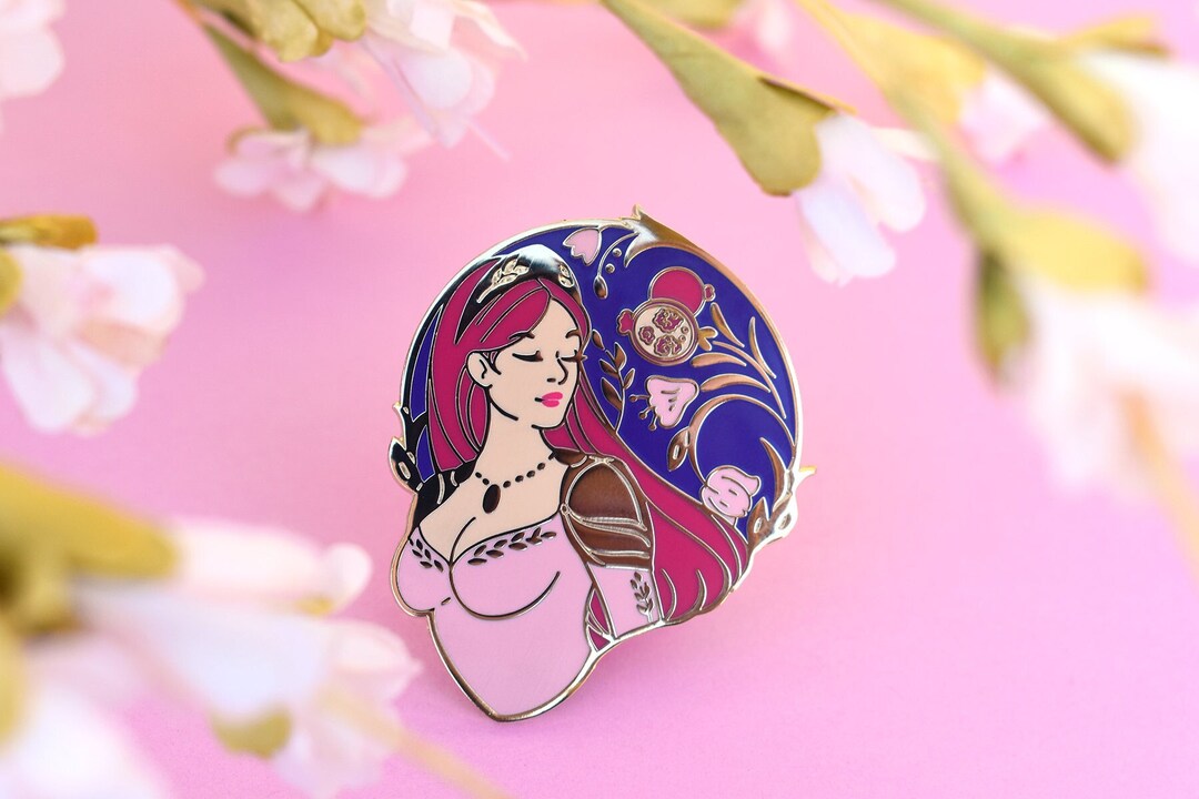 Persephone Goddess Enamel Pin 1.77 Tall Greek Mythology Inspired - Etsy
