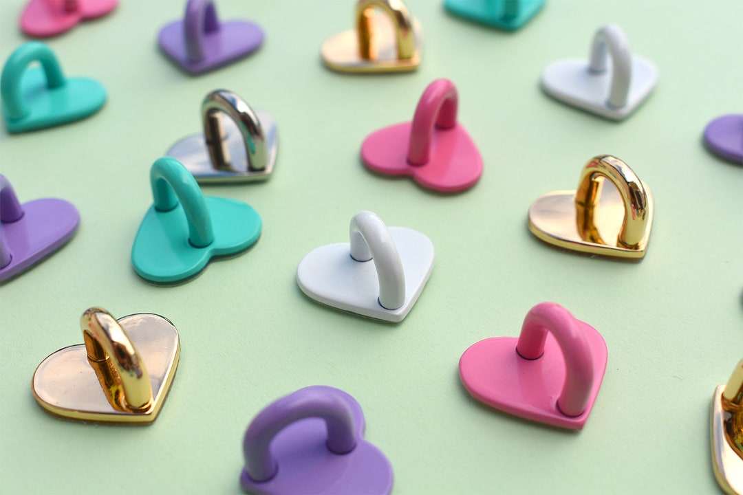 Cute Heart Shaped Charm Hook for Phones and Accessories - Etsy