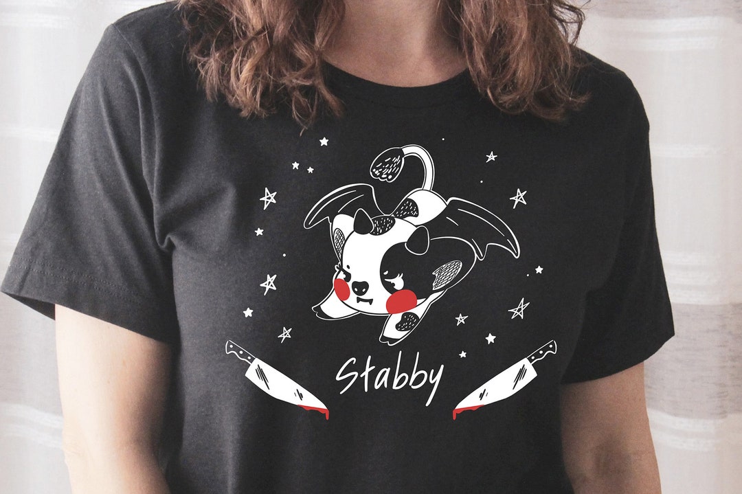 Stabby Chocula Chocolate Cow T-shirt - Etsy