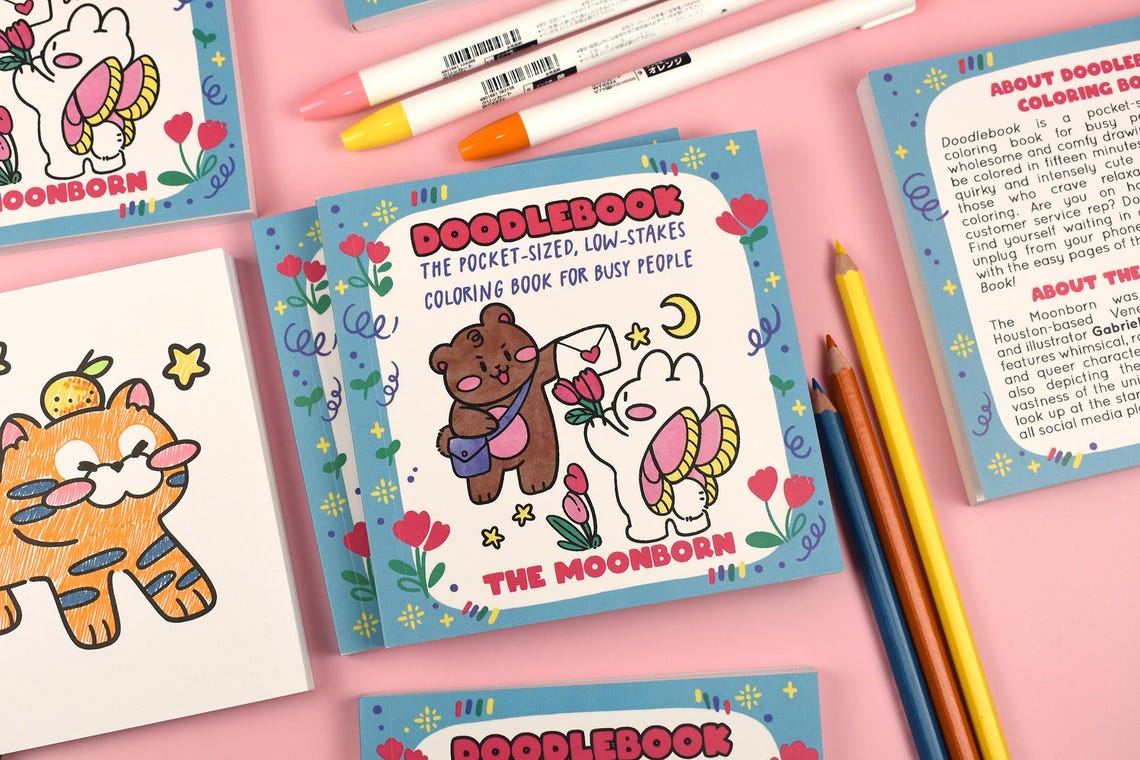 The Doodlebook Coloring Book - Etsy