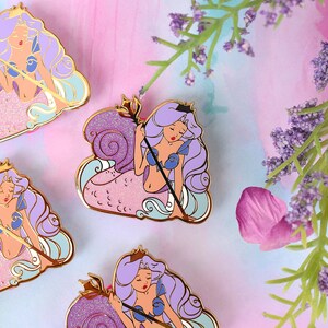 The Little Mermaid Enamel Pin | 1.7" Wide | Fairy Tale Inspired - Etsy
