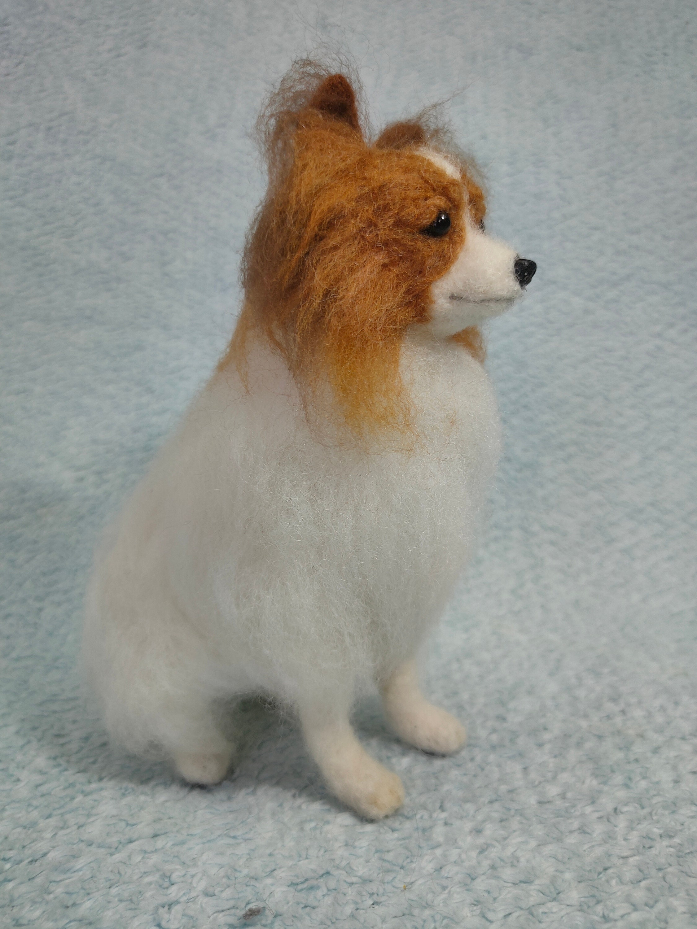 Needle Felted Papillon - Etsy