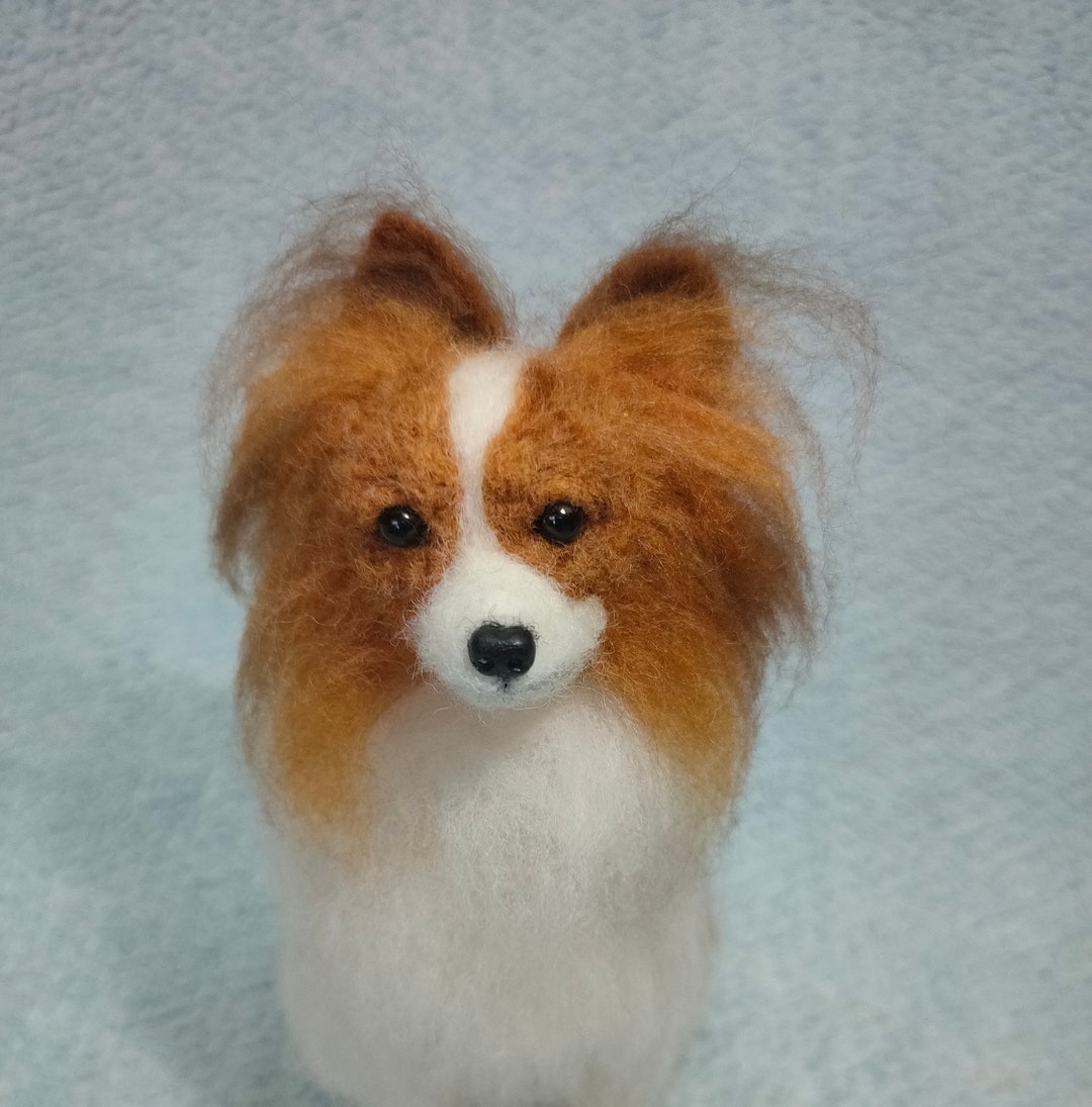 Needle Felted Papillon - Etsy