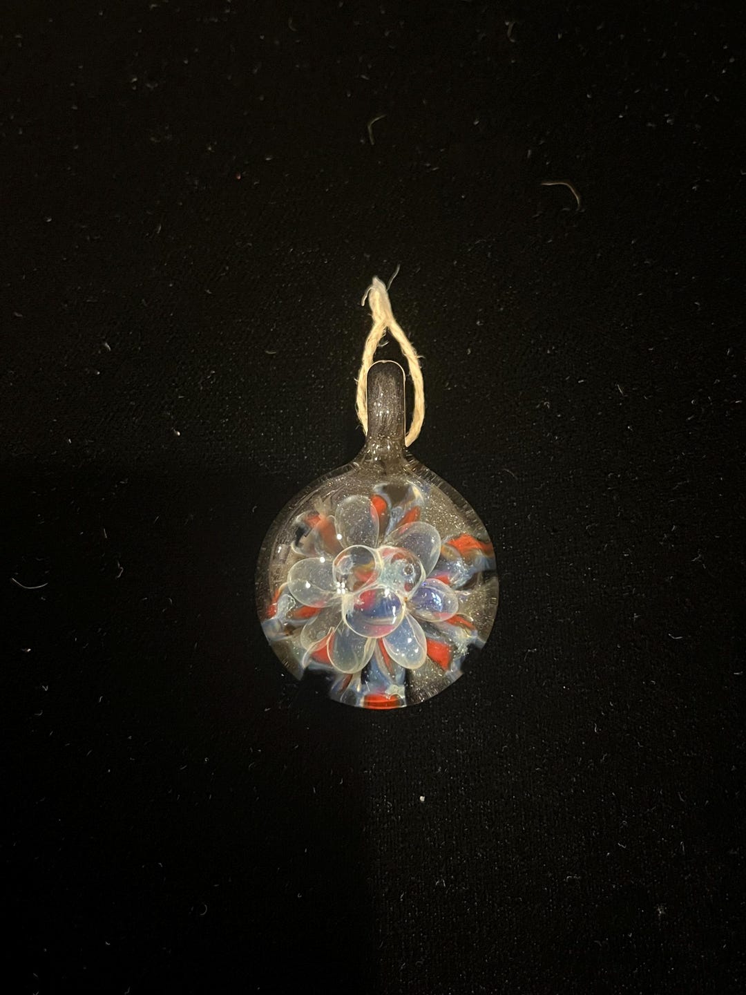 Silver Implosion Pendant - Etsy