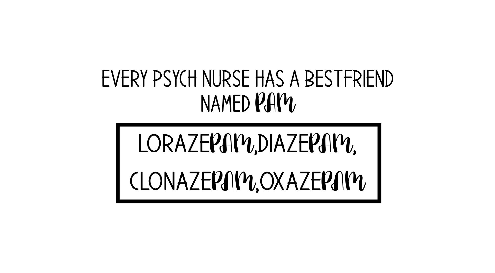 Best Friend Named Pam Psych Nurse SVG Funny Nurse Gift - Etsy