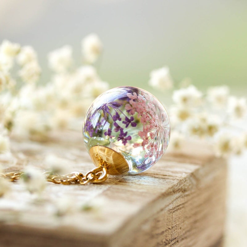 Real Flower Necklace - Etsy