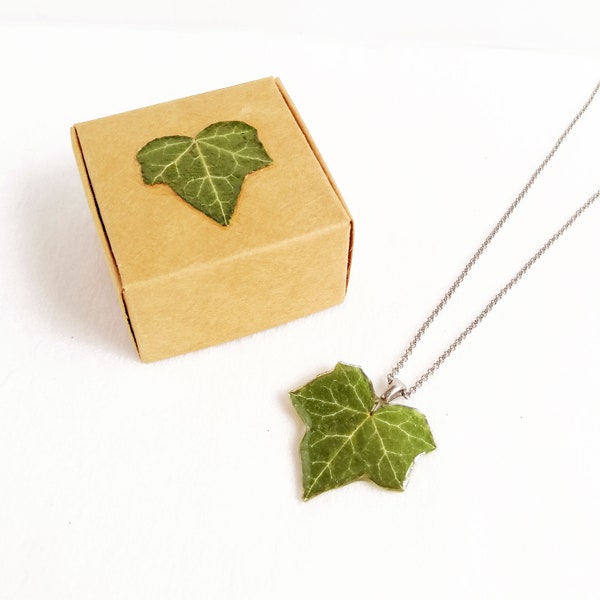 Ivy Leaf Necklace - Etsy