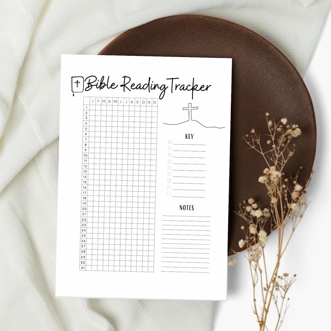 Bible Reading Log Printable | Daily Devotional Tracker | Christian ...