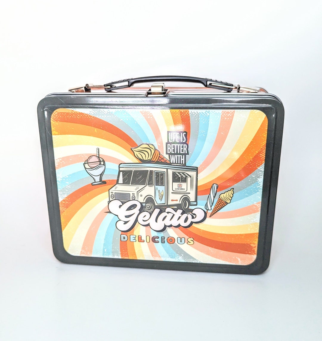Collector's Retro Style Tin Lunchbox: Life is Better With Gelato ...