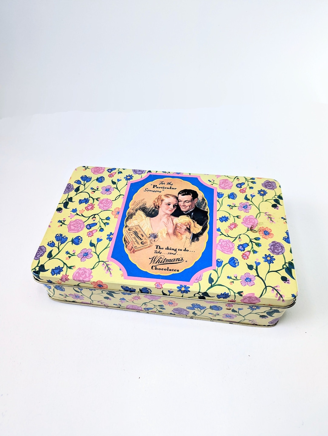 Vintage Whitman's Chocolates 150th Anniversary Floral Tin in Yellow ...